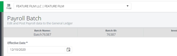 How to: Post Payroll